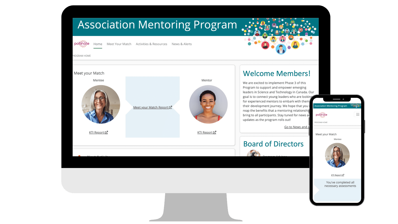Associations built engagement with Pollinate mentorship