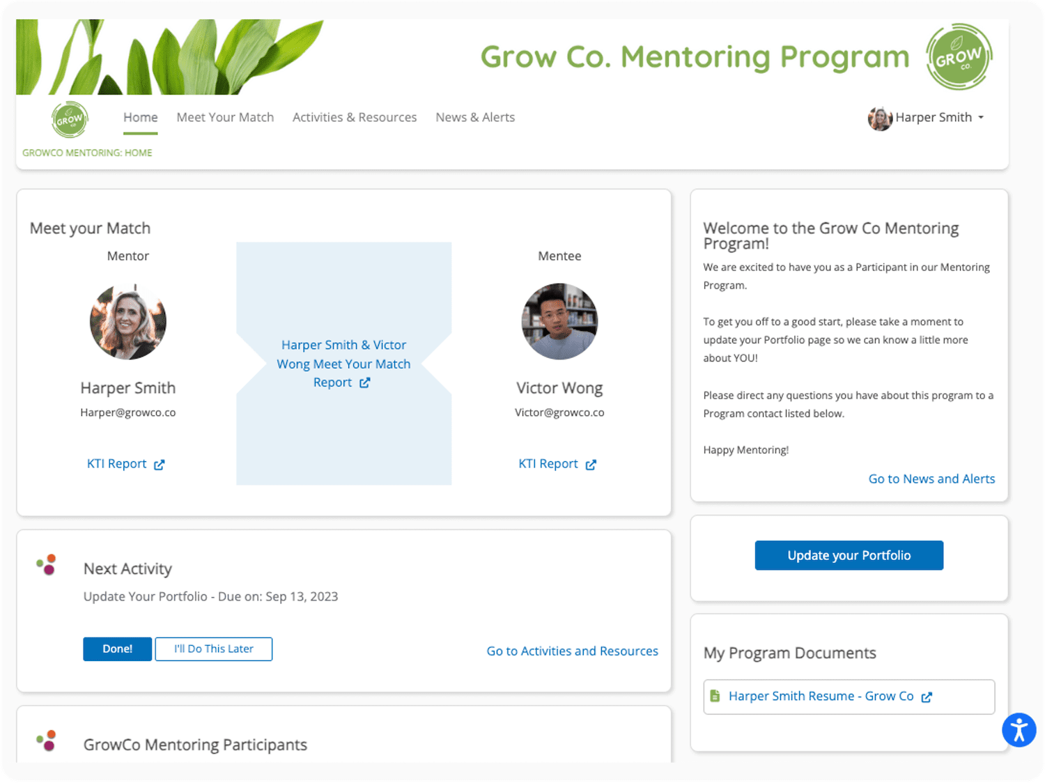 Better Matching with Pollinate Mentoring Software